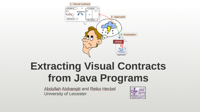Extracting Visual Contracts from Java Programs by Abdullah Alshanqiti on Prezi