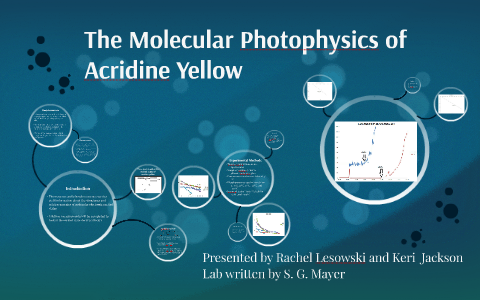 The Molecular Photophysics of Acridine Yellow by on Prezi