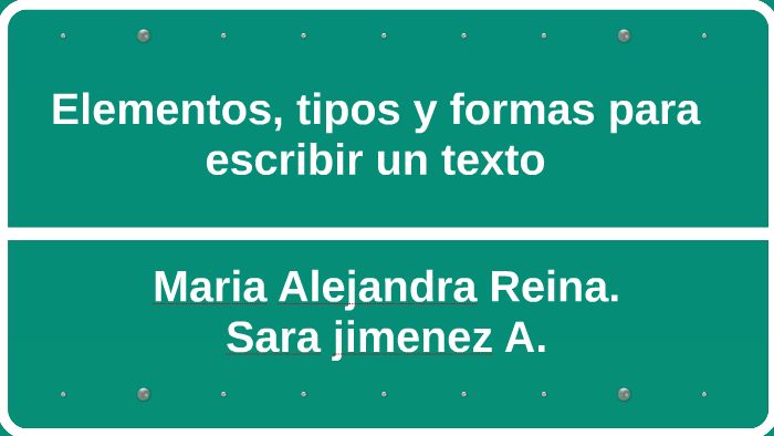 Formas Para Escribir Un Texto - Descargar Pdf