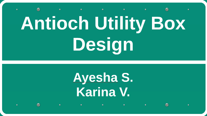 Antioch Utility Box Design by karina vargas