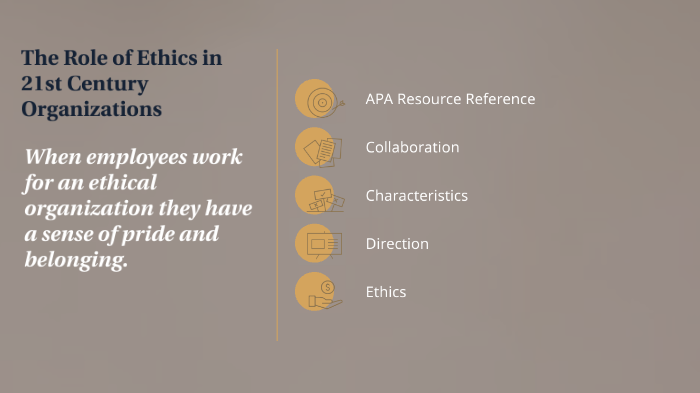 Integrating Ethics into Mission and Vision Statements by Penny Seifert ...