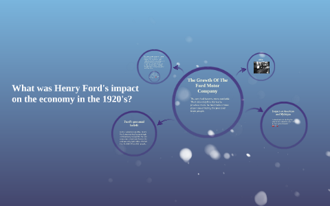 What was Henry Ford's impact on the economy in the 1920's? by angela ...