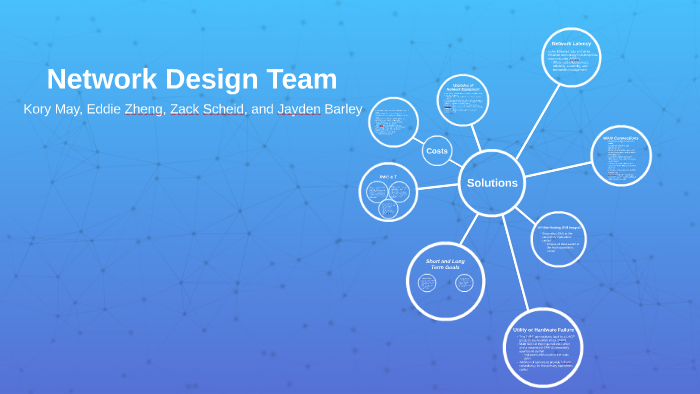 Network Design Team by Kory May on Prezi
