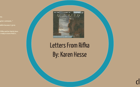 Letters From Rifka Book Project by carra bell on Prezi