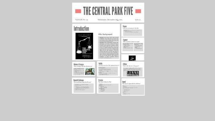 THE CENTRAL PARK FIVE by Della Qu on Prezi