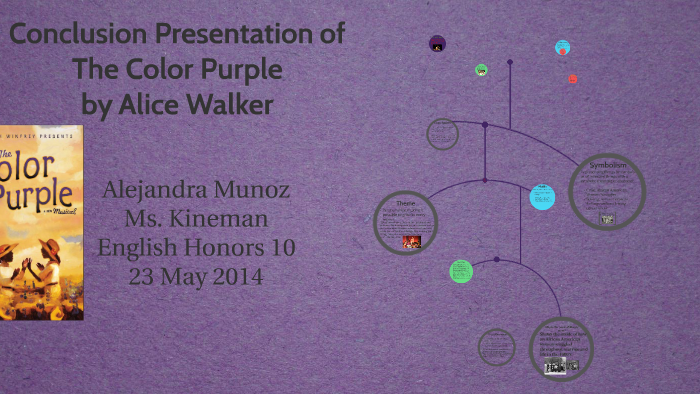 Conclusion Presentation of The Color Purple by Alice Walker by ...