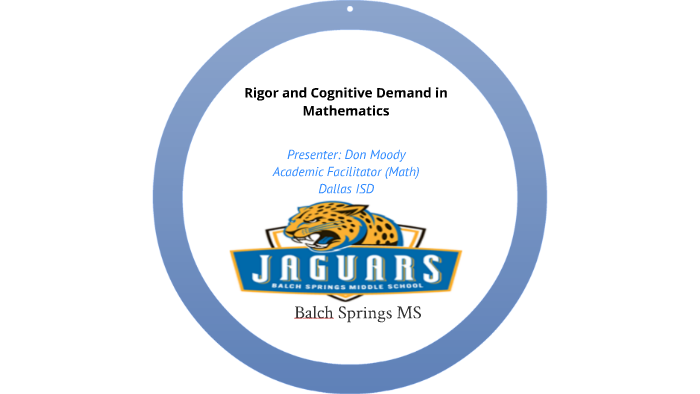 Rigor and Cognitive Demand in Mathematics by Don Moody on Prezi