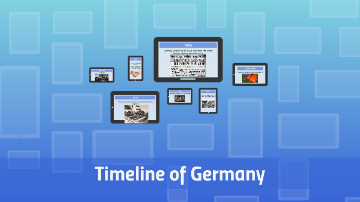Timeline of Germany by Brookelyn Boston