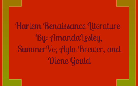 Harlem Renaissance Literature by Amanda Lesley on Prezi