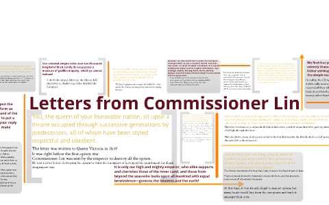 Commissioner Lin Letter by Audrey Wong on Prezi