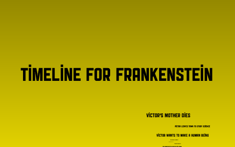 Timeline for Frankenstein by shannon bomben on Prezi