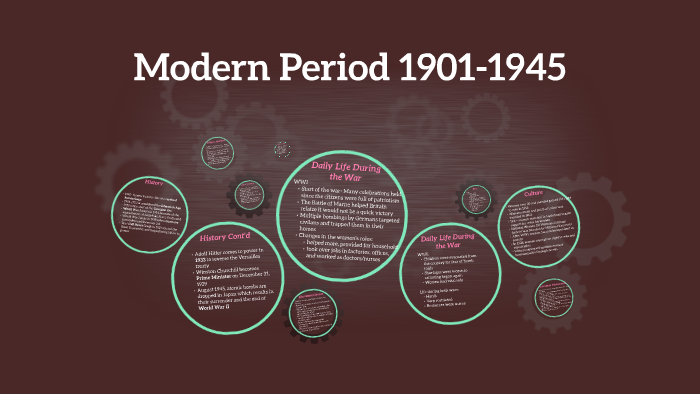 Modern Period 1901-1945 by Kelsey Parker on Prezi