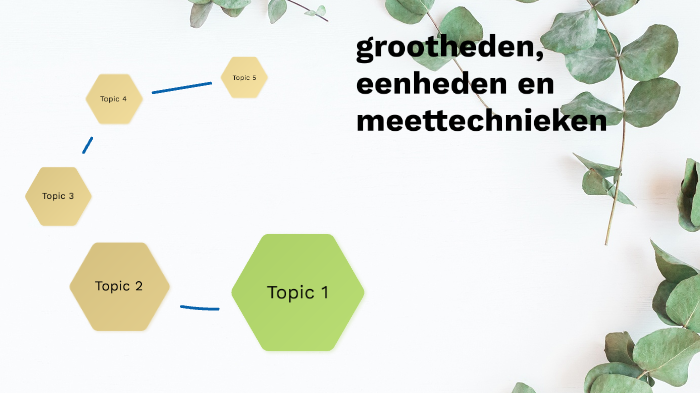 grootheden, eenheden en meettechnieken by Heather van der Taelen on Prezi