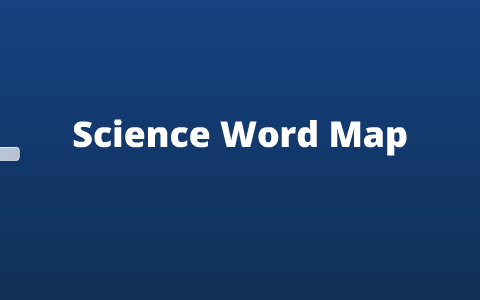 science word map by sammy toor