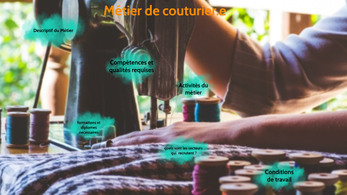 fiche metier couturier by axel less on Prezi