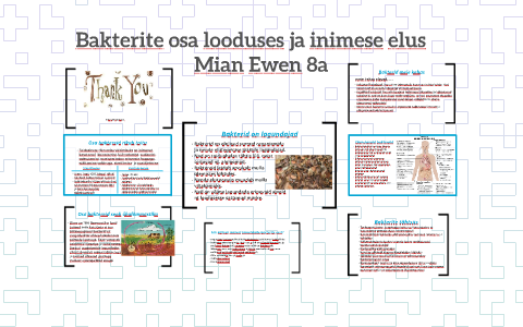 Bakterite osa looduses ja inimese elus by mian ewen on Prezi
