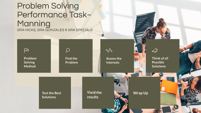 PROBLEM SOLVING PERFORMANCE TASK by Amanda Speciale on Prezi