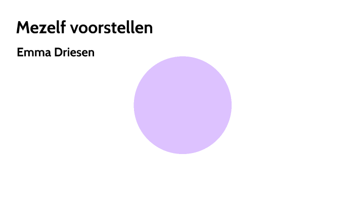 Ik stel mezelf voor by Emma Driesen on Prezi