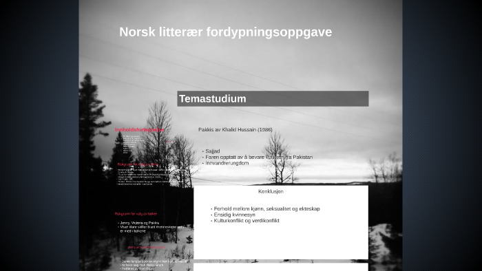 Norsk litterær fordypningsoppgave by Helene Eriksen on Prezi