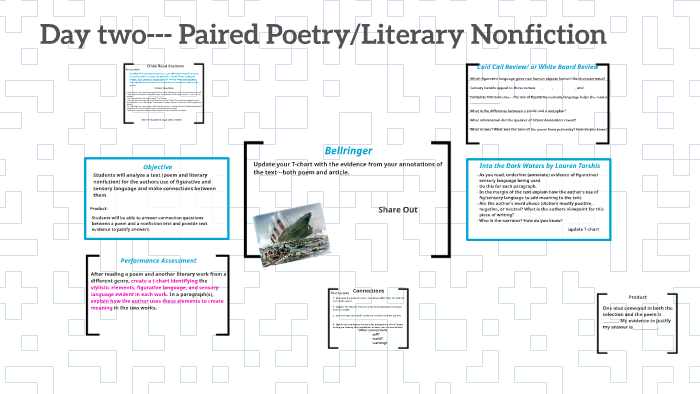 Day two--- Paired Poetry/Literary Nonfiction by Erica Porter on Prezi