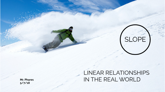 Slope - Linear Relationships in the Real World by on Prezi