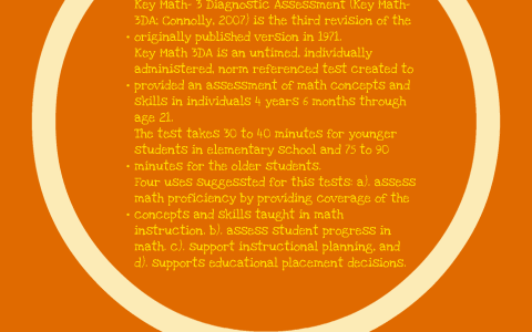 Key Math-3 Diagnostics Assessment by Anise Johnson on Prezi