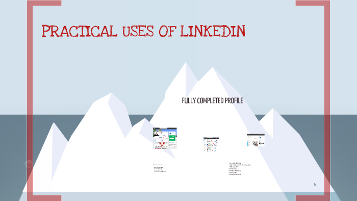 Using LinkedIn - PA Network Event by Liam Lally on Prezi