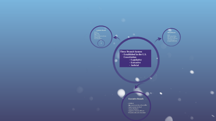 The three branch system by on Prezi