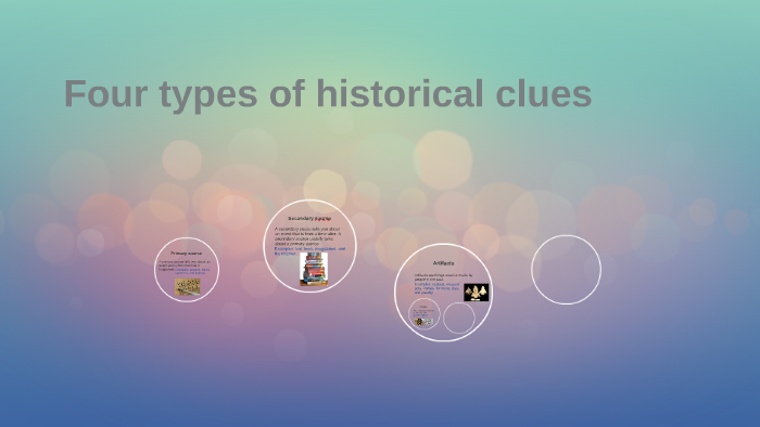Four types of historical clues by Stella Jantz on Prezi