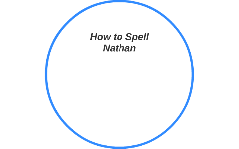 How to Spell Nathan by Nathan Bauer on Prezi