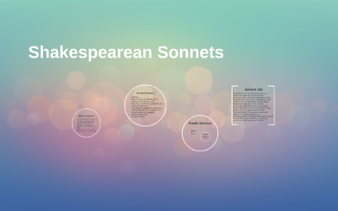 Shakespearean Sonnets by Megan Prisco on Prezi