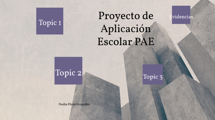 Proyecto de Aplicación Escolar PAE by Nadia Perez on Prezi