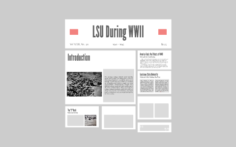 LSU During WWII by Hannah Norman on Prezi