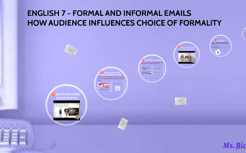 ENGLISH 7 - FORMAL AND INFORMAL EMAILS by Bich Nguyen on Prezi