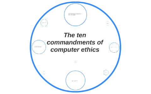 The ten commandments of computer ethics by Ryan Hogan on Prezi
