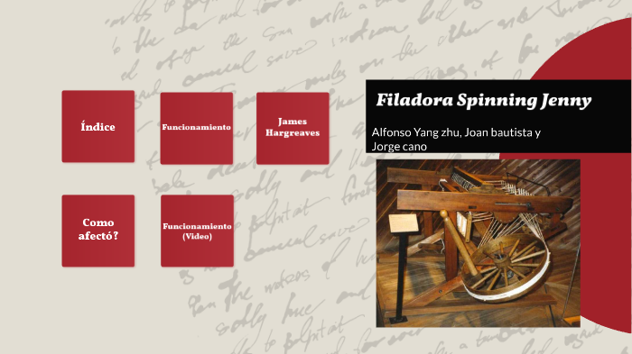 Hiladora spinning jenny by Dream team on Prezi