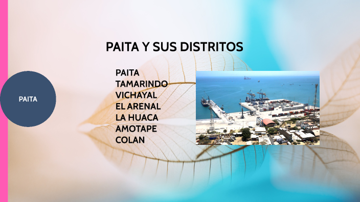 PAITA Y SUS DISTRITOS by sara mendoza chapilliquen on Prezi