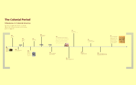 Colonial Period Timeline by Victoria Brienza on Prezi