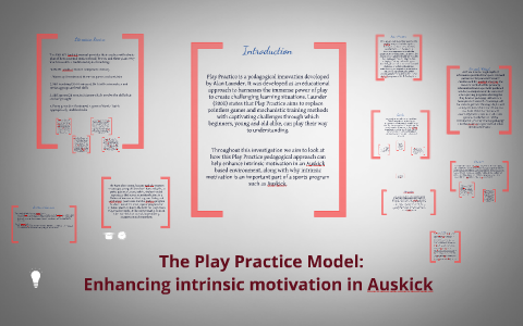 The Play Practice Model: Enhancing intrinsic motivation in A by Trent ...