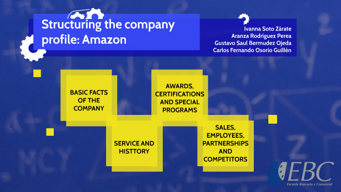 Structuring the company profile: Amazon 2 by Carlos Osorio on Prezi