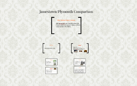 Jamestown/Plymouth Comparison by anthony a on Prezi