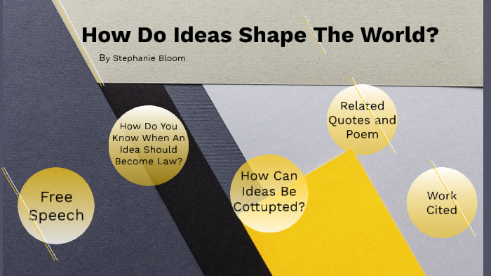 How Do Ideas Shape The World? - Stephanie Bloom by Stephanie Bloom on Prezi
