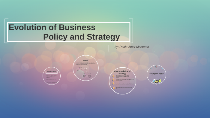 Evolution of Business Policy and Strategy by Amor Monteron on Prezi