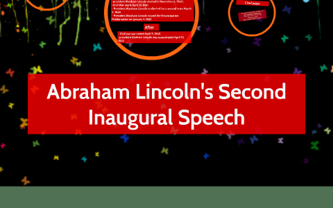 Abraham Lincoln's Second inaugural Speech by Taylor Bemis on Prezi