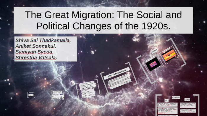 The Great Migration / the Social & Political Changes of the 1920's by ...