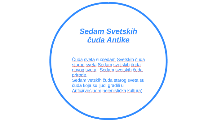 Sedam Svetskih čuda Antike by David Simic on Prezi