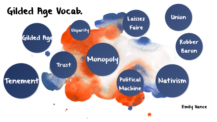 Gilded Age Vocabulary by Emily Vance on Prezi
