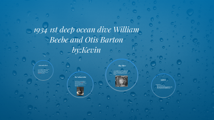 1934 1st deep ocean dive William Beebe an Otis Barton by kevin cortes ...