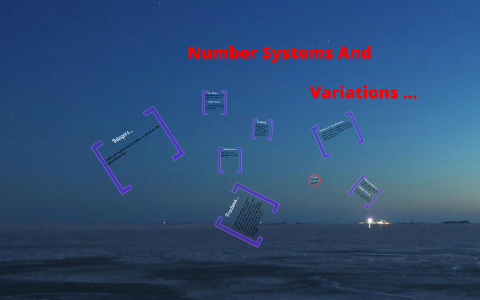 Number Systems and its Variations by Jyotiraditya Mishra