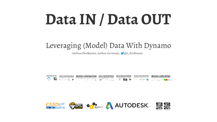 Data In / Data Out: Leveraging Model Data With Dynamo by Andreas ...
